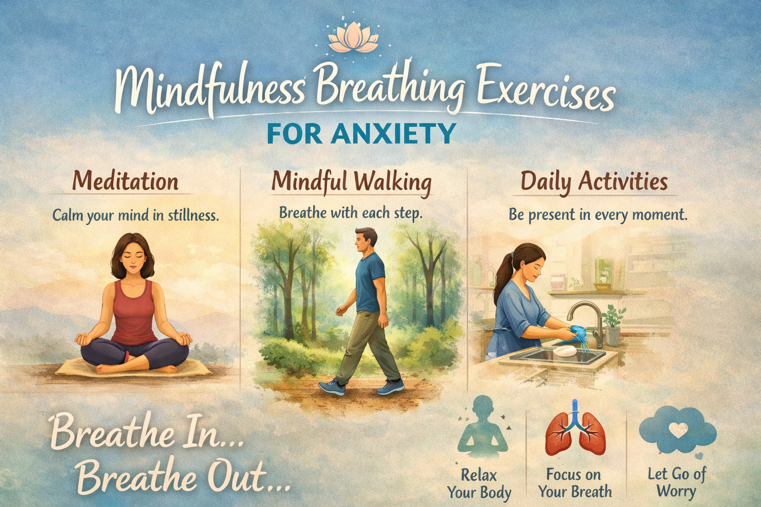 3 best practice methods of mindfulness breathing exercises for anxiety ...